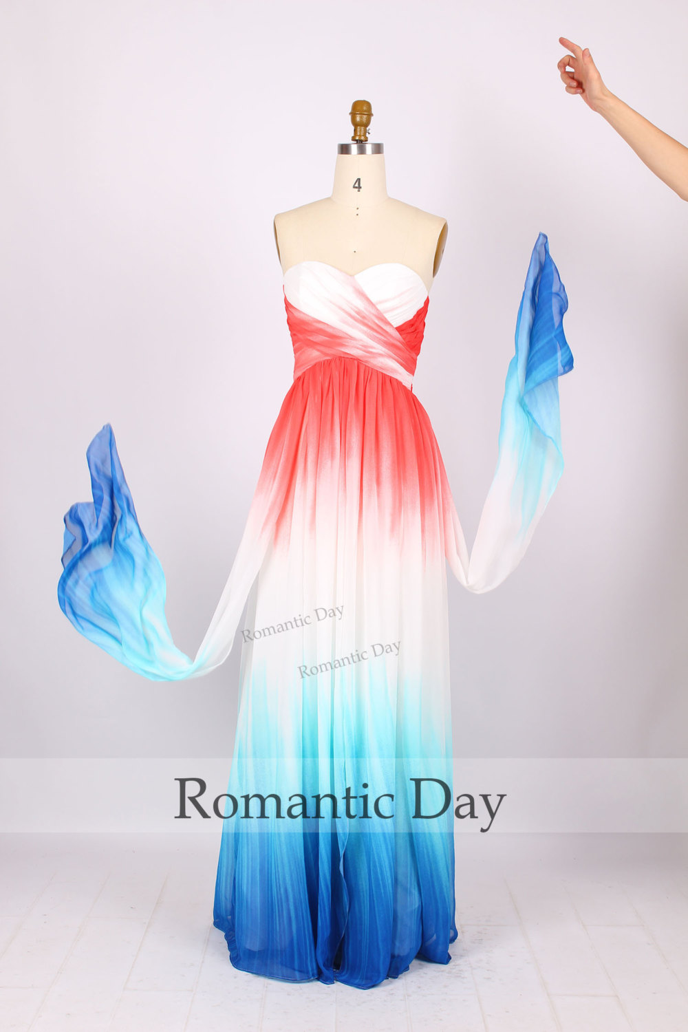 Attractive New Design Gradient Color Long Prom Dresses/Evening Dress ...